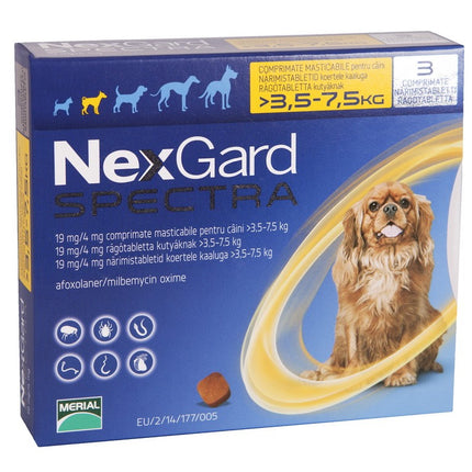 NEXGARD SPECTRA DOGS 3.6-7.5KG 3PK – Riverview Produce